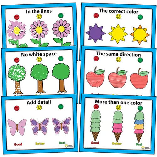 Art rubric - How to color - Elementary Art Resources